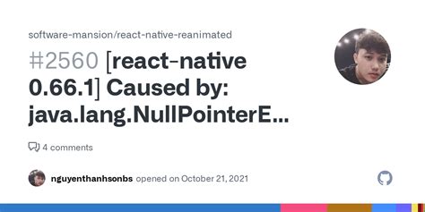 [react native 0 66 1] caused by java lang nullpointerexception