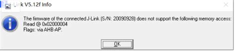 对keil在线烧录程序弹出“the Firmware Of The Connected J Link Snxxxxxxxx Does