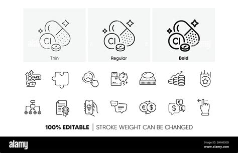 Delivery Time Mattress And Touchscreen Gesture Line Icons For Web App