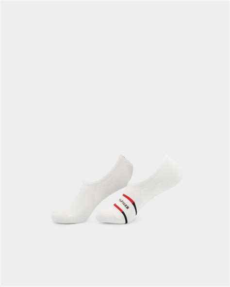 Tommy Hilfiger Breton Stripe 2 Pack No Show Socks White Culture Kings