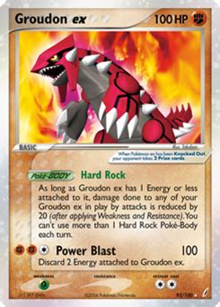 Groudon Ex EX Crystal Guardians TCG Card Database Pokemon