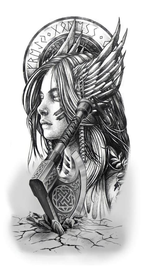 Pin On Astronautas Dibujos Valkyrie Tattoo Viking Tattoo Sleeve