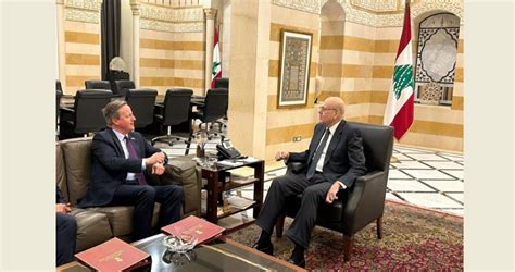 الوكالة الوطنية للإعلام ميقاتي استقبل وزير الخارجية البريطانية والوفد