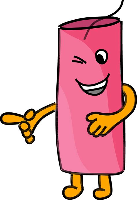 Character Of A Firecracker 24839694 Vector Art At Vecteezy