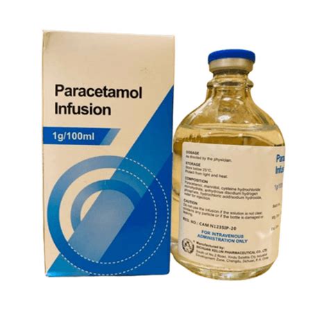 Paracetamol Infusion 1gr 100ml Sichuan Kelun Bot 100ml បាយមេដ