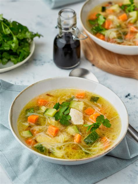 886 Asian Chicken Soup شوربة أسيوية بالدجاج Cooking With Alia