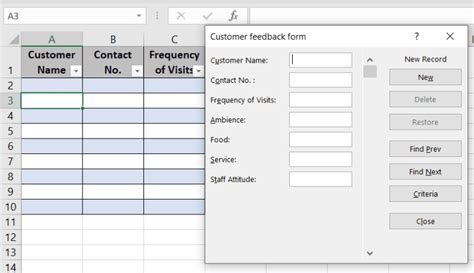 How To Create A Fillable Form In Excel Data Entry Spreadsheeto