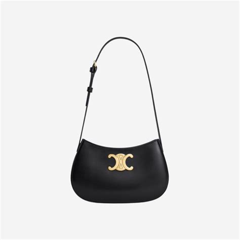 셀린느 카프스킨 미디움 틸리 백 블랙 Celine Kream