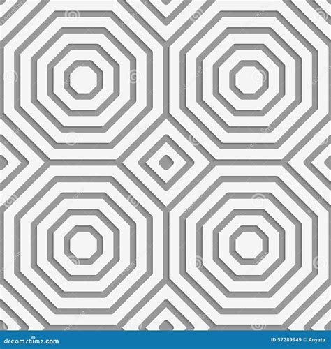 Perforated Striped Octagons Forming Squares Stock Vector Illustration Of Realistic Texture