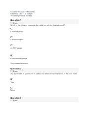 BBS Week Quiz Docx Score For This Quiz Out Of Submitted Dec At Pm This