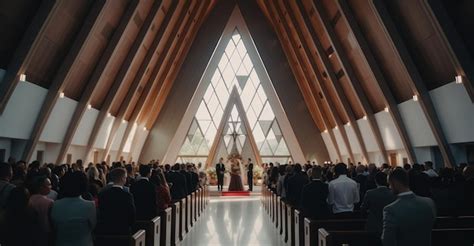 Premium Photo Futuristic Wedding Blending Tradition And Technology