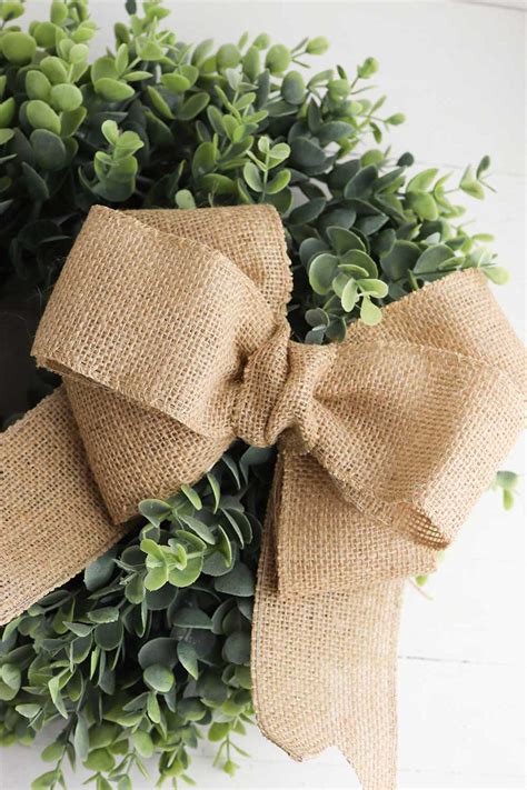 Easy Way To Make A Burlap Bow Single Girl S DIY