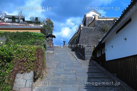 大分県杵築市商人の町と名物の坂のある風景酢屋の坂の写真素材 191263113 イメージマート