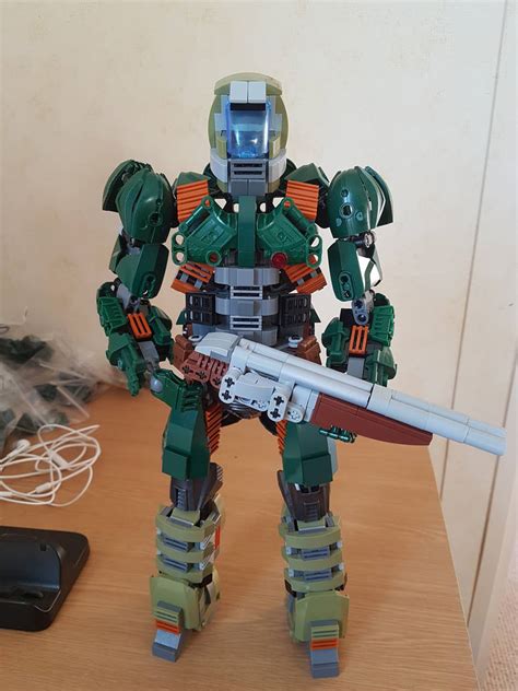 Lego Doom Praetor Suit With Super Shotgun By Gavwav On Deviantart