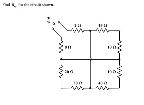 Solved Find Req For The Circuit Shown Chegg
