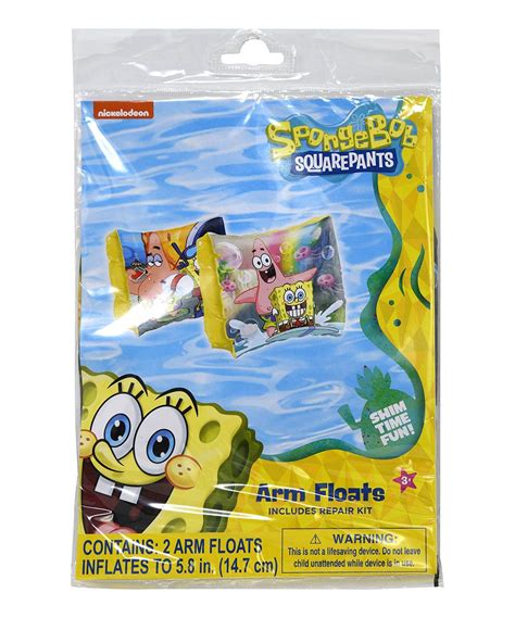Upd Spongebob Squarepants Yellow Inflatable Arm Float Set Of Two In