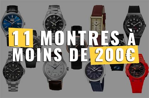 Meilleures Montres Homme Et Femme Pas Chères 200€