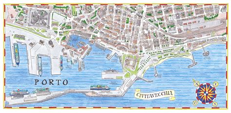 La Nuova Mappa Turistica Di Civitavecchia Port Mobility Civitavecchia