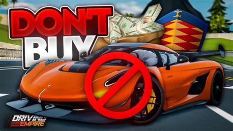 Dont Buy The Koenigsegg Jesko In Driving Empire Heres Why Youtube