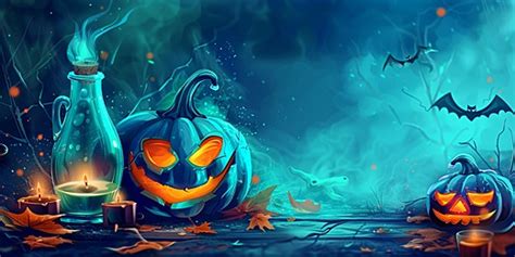 Spooky Halloween Wallpaper With Pumpkin Fog Background Halloween