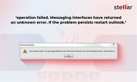 The Operation Failed Messaging Interfaces Have Returned An Unknown