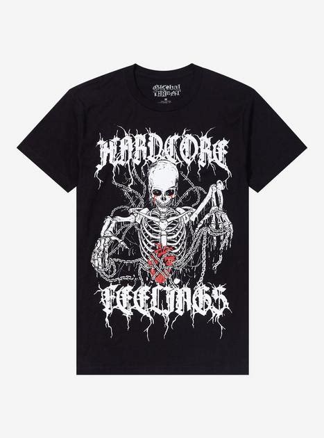 Hardcore Feelings Skeleton T Shirt By Global Threat Hot Topic