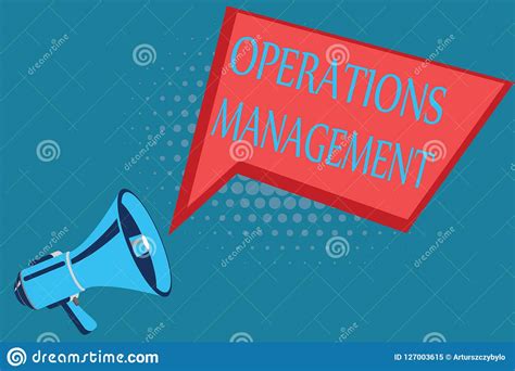 word writing text operations management business concept for ensure