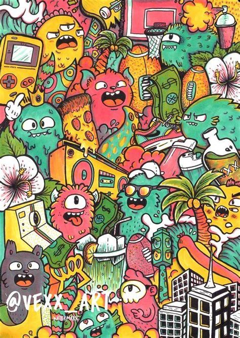 「插畫」近百種可愛塗鴉的手繪表現形式！ 每日頭條