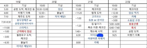 내 여행 계획표 인스티즈 Instiz 일상 카테고리