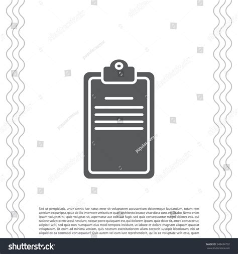 Clipboard Checklist Icon Stock Vector Royalty Free