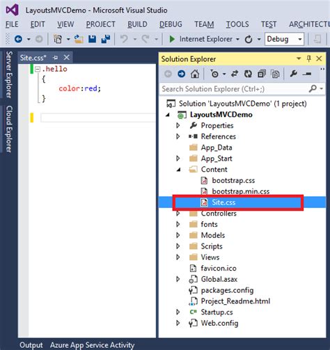 Layouts Master Pages In ASP NET MVC 5 0 Part Fourteen