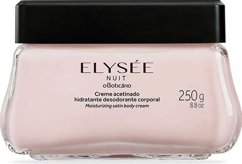 Creme Acetinado Desodorante Elysée Nuit Boticário Beleza na Web