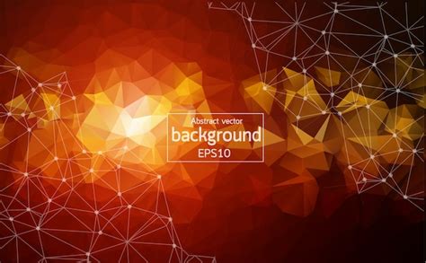 Premium Vector Geometric Polygonal Background Molecule And Communication