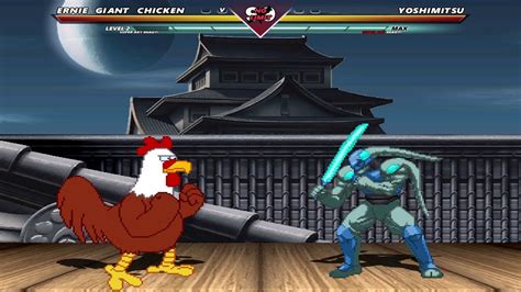 ERNIE GIANT CHIKEN VS YOSHIMITSU EPIC FIGHT YouTube