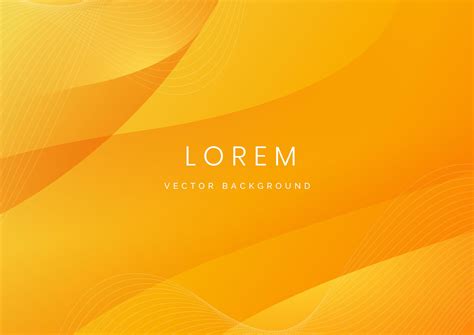 Abstract Modern Orange Gradient Waves Overlap Background With Copy