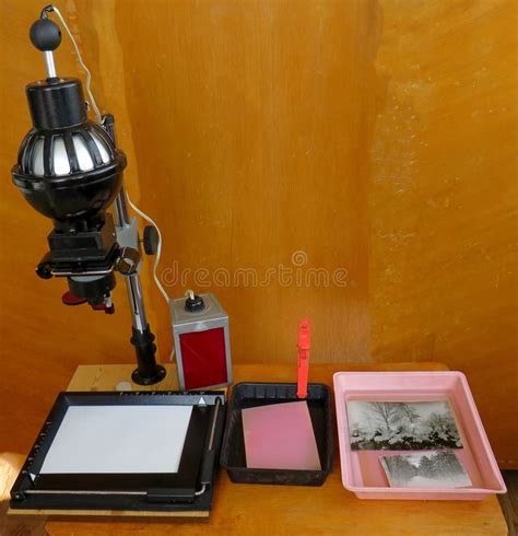 The Process Of Printing Photos Stock Image Image Of Paper Graduated