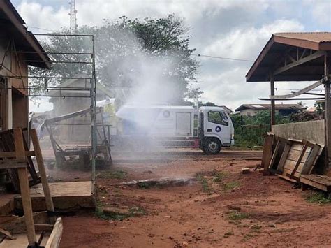 Disinfection Exercise Techiman Market Manager Praises Govt Zoomlion