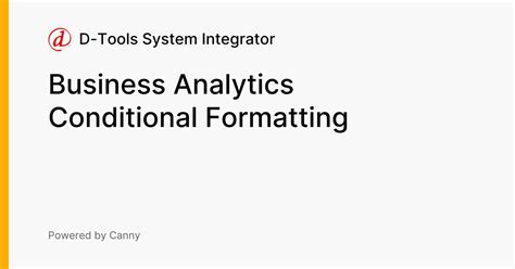 Business Analytics Conditional Formatting Voters D Tools System