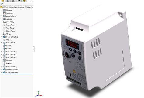 Delta Vfd B Vfd L变频器造型模型3d图纸 Solidworks设计 Keryi