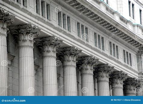 Building With Columns Stock Image Image Of Detail Column 961927