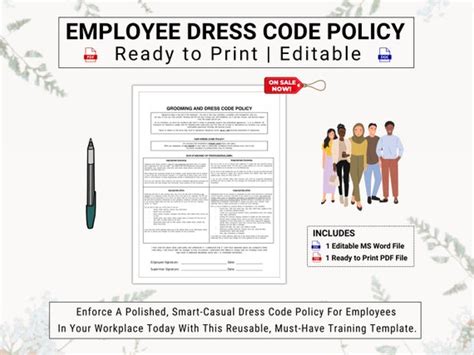 Casual Dress Code Sample
