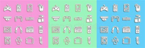 Set Line Microphone Remote Control Charger Hard Disk Drive Hdd Air Headphones Motion Sensor