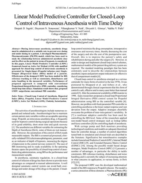 linear model predictive controller for closed loop control of