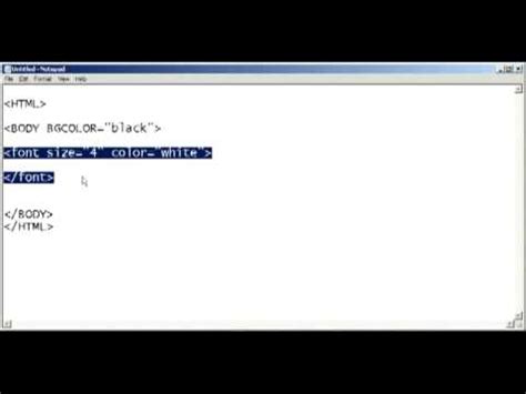 How To Make A Web Page With Html Code In Notepad YouTube