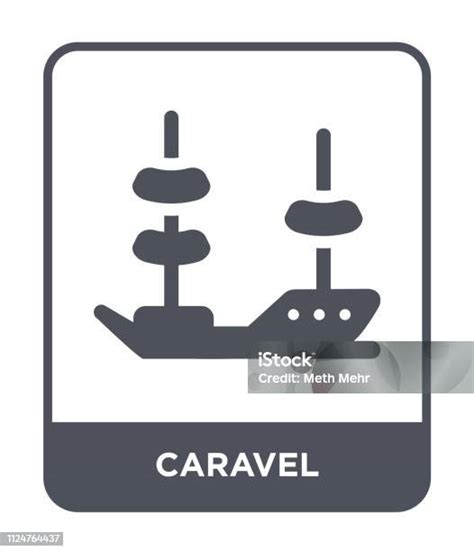 흰색 바탕에 캐 러 벨 아이콘 벡터 캐 러 벨 유행 가득 항해 컬렉션에서 아이콘 기에 대한 스톡 벡터 아트 및 기타 이미지 기 디자인 로고 Istock
