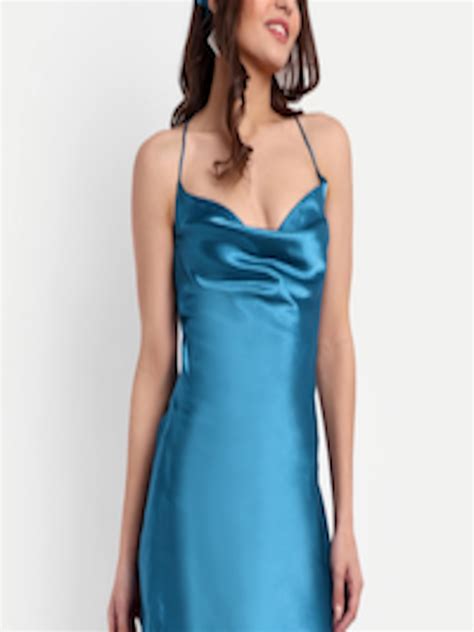 Buy ESSQUE Cowl Neck Sleeveless Sheath Mini Dress With Matching Hairband Dresses For Women