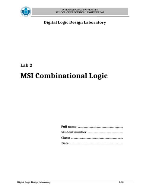 Lab 2 Pdf Logic Gate Digital Electronics