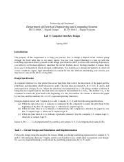 Lab3 Docx University Of Cincinnati Department Of Electrical
