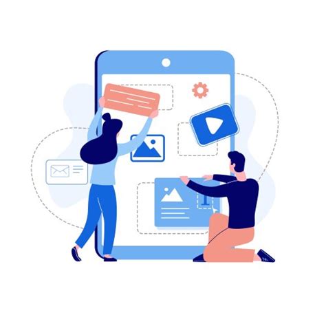 Mobile App Development Concepts Royalty Free Vector Image