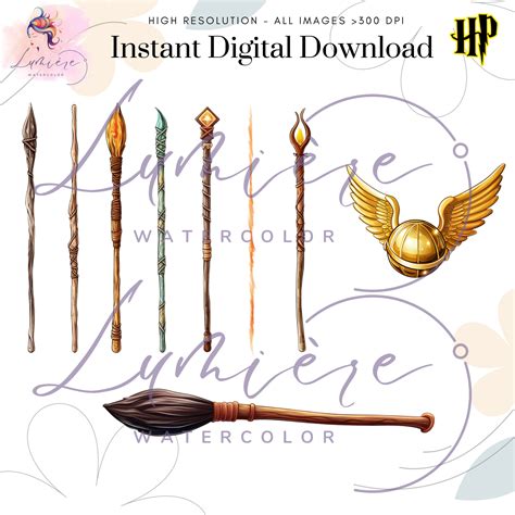 Magic Wizardry Characters Clipart Bundle Set Of 25 High Etsy Uk